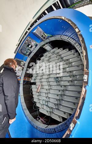 Koblenz, Germany. 12th Oct, 2020. One of the two containers of the ...