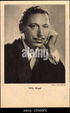 Schauspieler Willy Birgel im Anzug, Ufa | usage worldwide Stock Photo ...