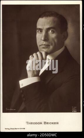 Schauspieler Theodor Becker, Ross Verlag 278/3 | usage worldwide Stock ...
