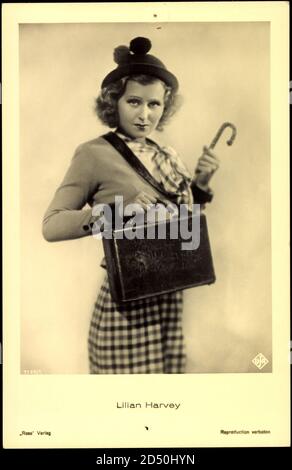 Schauspielerin Lilian Harvey, Ross Verlag 7031 3 | usage worldwide ...