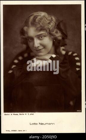 Schauspielerin Lotte Neumann, Ross Verlag 1630 1 | usage worldwide ...