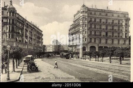 Alger Algerien, La Rue Michelet, Vue Prise de la Nouvelle Poste | usage ...