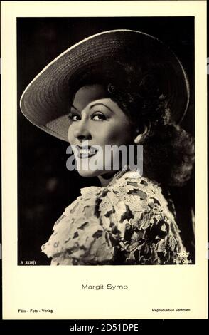 Schauspielerin Margit Symo, Tobis Film A 3583 1 | usage worldwide Stock ...