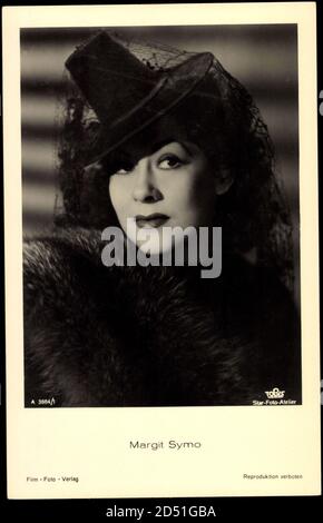 Schauspielerin Margit Symo, Tobis Film A 3583 1 | usage worldwide Stock ...