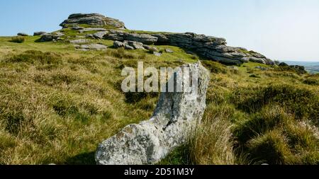 Middle Tor, Chagford Common on Dartmoor, Devon Stock Photo - Alamy