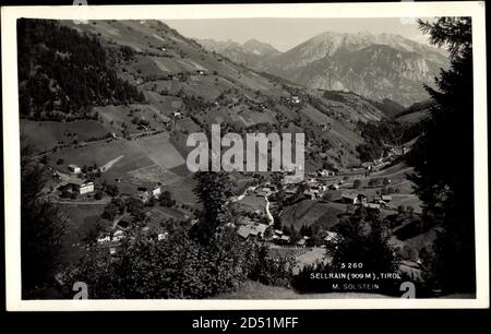 Sellrain Tirol, Blick auf den Ort und die Landschaft | usage worldwide ...