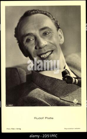 Schauspieler Rudolf Platte, A 3555 1, Terra Film | usage worldwide Stock Photo - Alamy