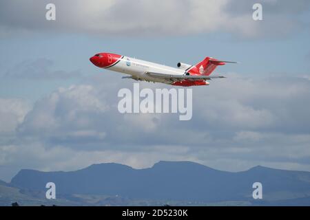 Boeing 727 G-OSRA, Oil Dispersal Aircraft, RAF Valley, Anglesey, North ...