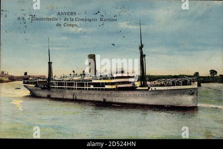 Compagnie Maritime Belge, Belgian Line, Nouveau S.S. Albertville ...