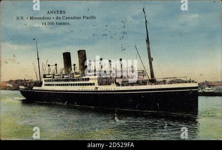 Canadian Pacific Ships, S.S. Minnedosa, Steamer | usage worldwide Stock ...