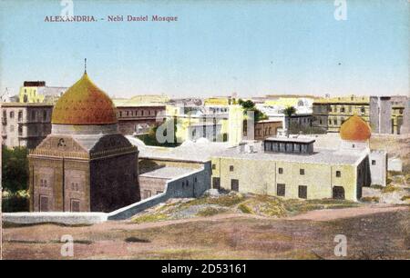 Alexandria Ägypten, Nebi Daniel Mosque, Moschee, Blick auf den Ort ...