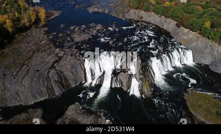 Aerial view of Cohoes Falls in Cohoes, New York Stock Photo - Alamy
