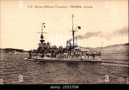 Französisches Kriegsschiff, Marine Militaire, Patrie, Cuirassé | usage ...