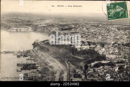 Oran Algerien, Vue generale, Blick auf den Ort von oben, Häuser | usage worldwide Stock Photo ...