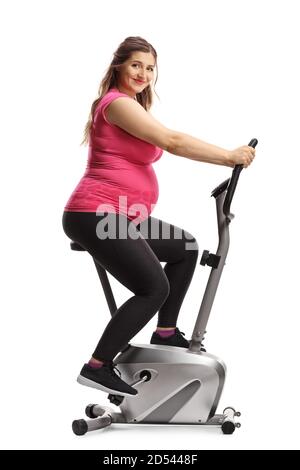 woman on the bike in the gym doing crossfit Stock Photo - Alamy