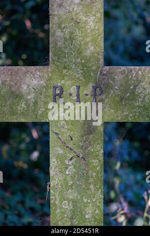 gravestone. Death RIP. symbol of death Stock Photo - Alamy