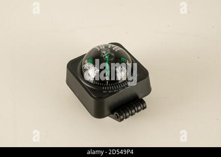 A surface mount liquid-filled compass for a boat Stock Photo - Alamy