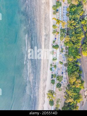 Aerial view of Pui O Campsite on Lantau Island, in Hong Kong Stock ...