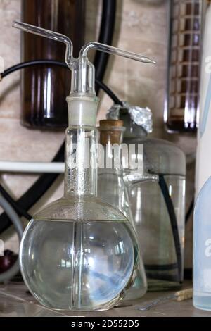 View over physico-chemical laboratory equipment Stock Photo - Alamy