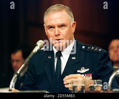 General Michael E. Ryan, Air Force CHIEF of STAFF, decides what to eat ...