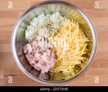 Homemade Raw Yellow Potatoes in a Bunch Stock Photo - Alamy
