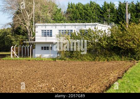 Control tower built 1942 former RAF station Hadstock Little Walden ...