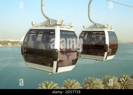 Cable car at Creek Park, Dubai, UAE Stock Photo - Alamy