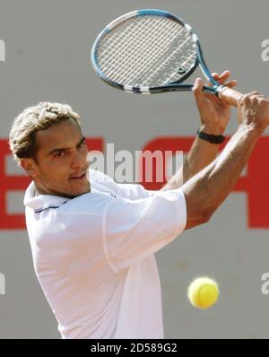 Moroccan tennis player Karim Alami, 1990s Stock Photo - Alamy
