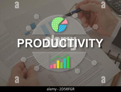 Productivity concept illustrated by a picture on background Stock Photo ...