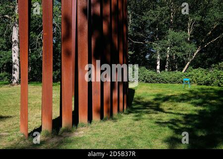 Steel sculpture Palisade by the Dutch artist Evert Strobos in the ...