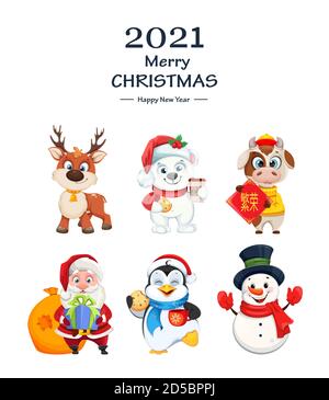 Penguin, deer - cartoon funny characters Stock Vector Image & Art - Alamy