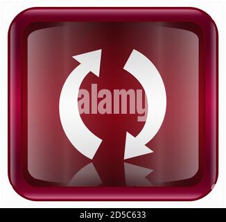 Update red key on a white computer keyboard - 3D rendering illustration ...