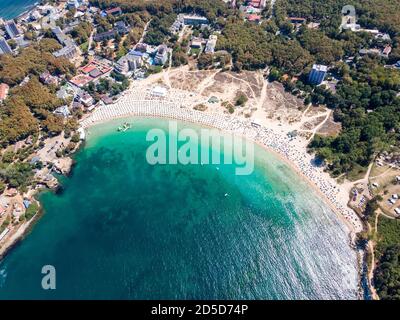 Aerial Panoramic view of town of Kiten, Burgas Region, Bulgaria Stock ...