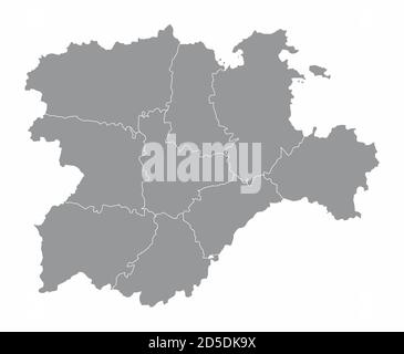 Castile and Leon provinces map Stock Vector Image & Art - Alamy