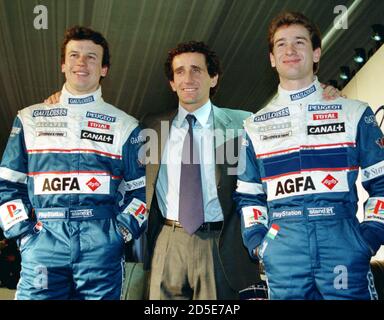 Formula One legend Alain Prost and wife attends at the quarter-final of ...