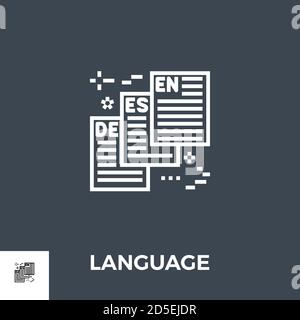 Language translation line vector simple icon Stock Vector Image & Art ...
