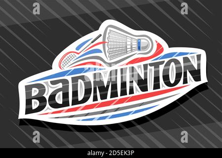 Badminton club vector emblem logo design Stock Vector Image & Art - Alamy