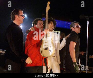 Members of the Australian rock band INXS, who star on the CBS ...