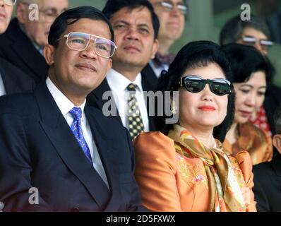 Hun Manet, Prime Minister Hun Sen's eldest son, attends a Cambodian ...