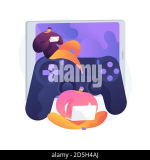 Gaming disorder abstract concept vector illustration Stock Vector Image ...