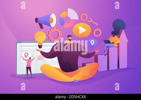 Self-regulation isolated cartoon vector illustration. Child with ...