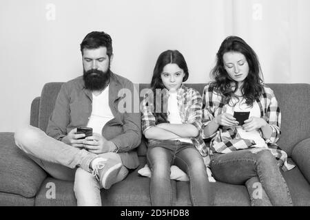 Offended feelings. Stop ignoring kid. Stuck in online. Ignored child ...