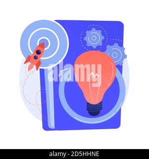 Project initiation and planning isolated cartoon vector illustrations ...