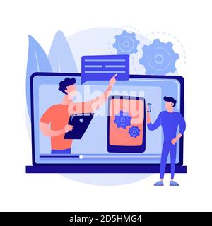 Technical review abstract concept vector illustration Stock Vector ...