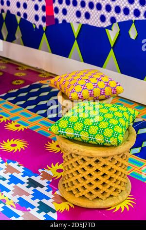 Modern colorful chairs Stock Photo - Alamy