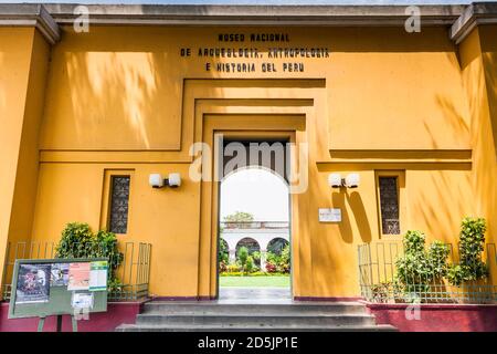 Entrance of "National Museum of Archaeology, Anthropology and History ...
