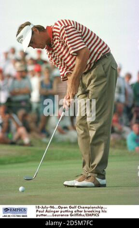 Paul Azinger putting after breaking his putter Stock Photo - Alamy