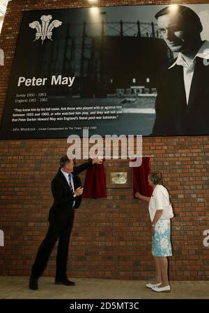 Virginia May opens the Peter May Stand at the Kia Oval Stock Photo - Alamy