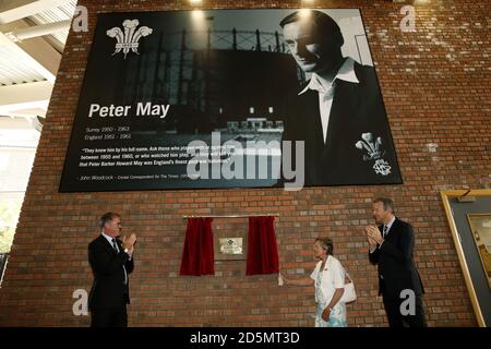 Virginia May opens the Peter May Stand at the Kia Oval with Surrey ...