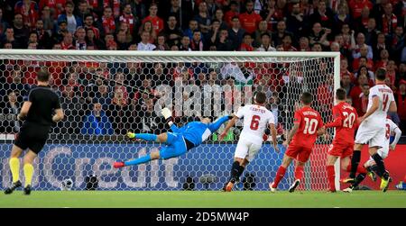 Liverpool's Daniel Sturridge scores his side's third goal of the game ...
